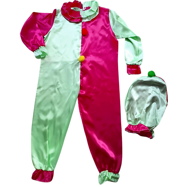 Clown Kids costume Halloween colorful Clown Costume – FANTASIA Costume Shop