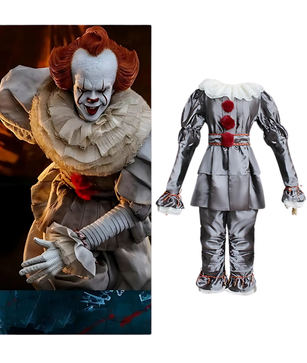 Halloween Pennywise Costume Cosplay, Clown Costume – FANTASIA Costume Shop