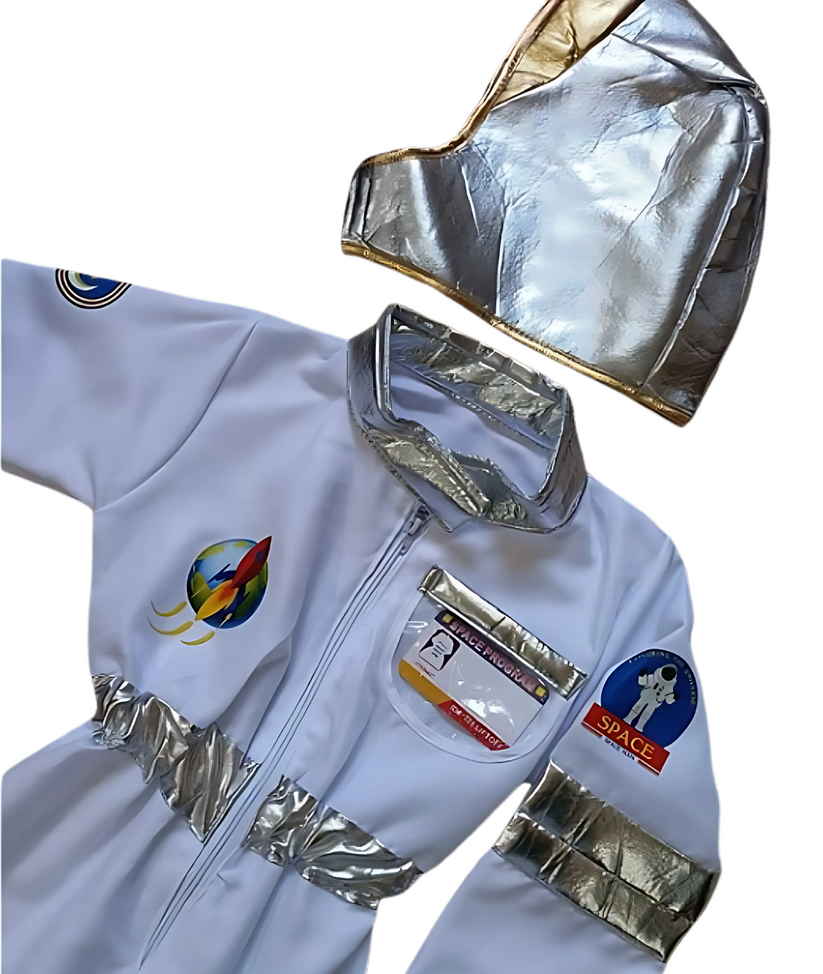 Kids Astronaut Costume NASA Space Suit Boys Girls Halloween Cosplay Ou ...