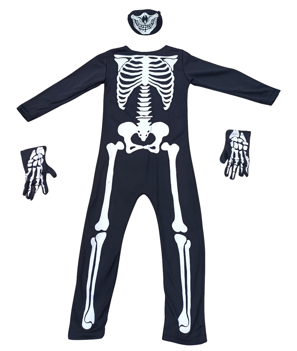 Skeleton Bones Jumpsuit Kids Halloween Costume – FANTASIA Costume Shop