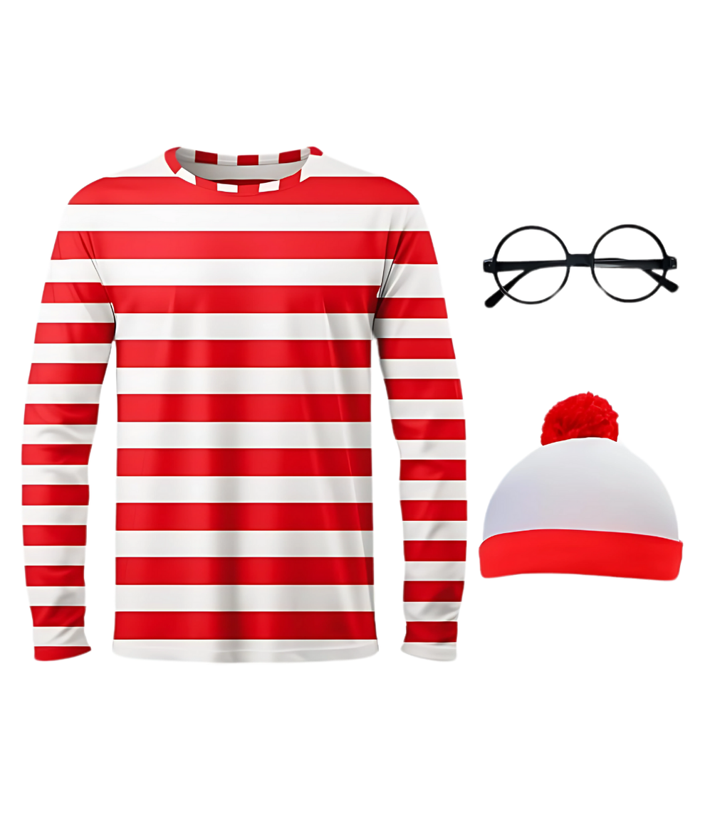 Where's Wally Wanda Halloween Cosplay Costume Family Costume Outfit fo ...
