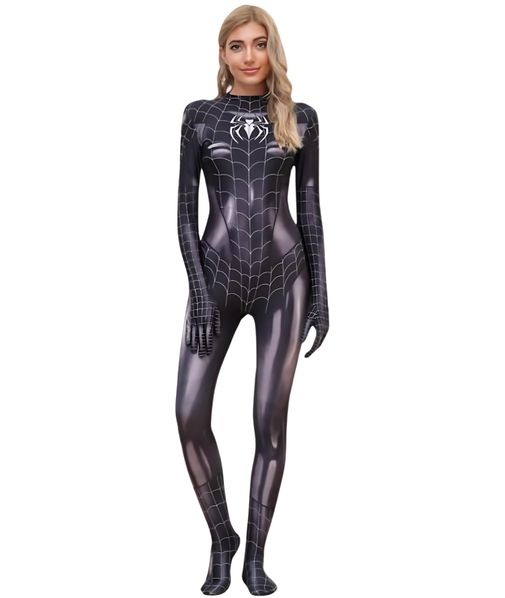 Women's Superhero Cosplay Bodysuit Halloween Costume Spider woman ...